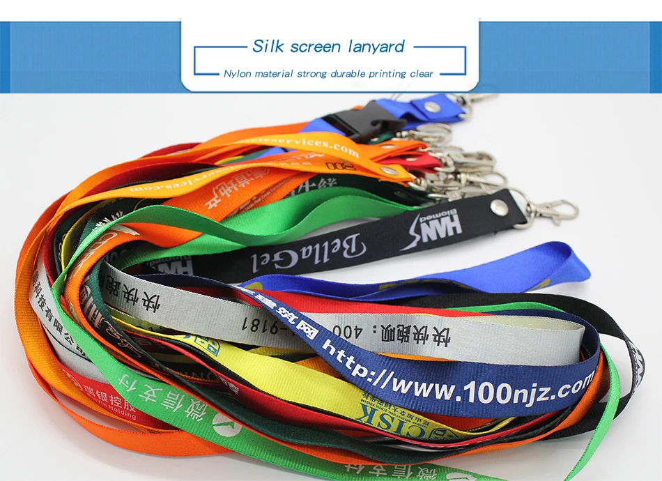 Custom Key Lanyard Id Card Badge Holder Neck Strap Printed Logo ...