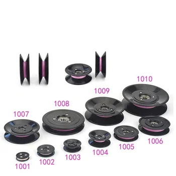 U-shaped Grooved Wire Wheel Ceramic Guide Rope Pulley Sheaves Roller ...