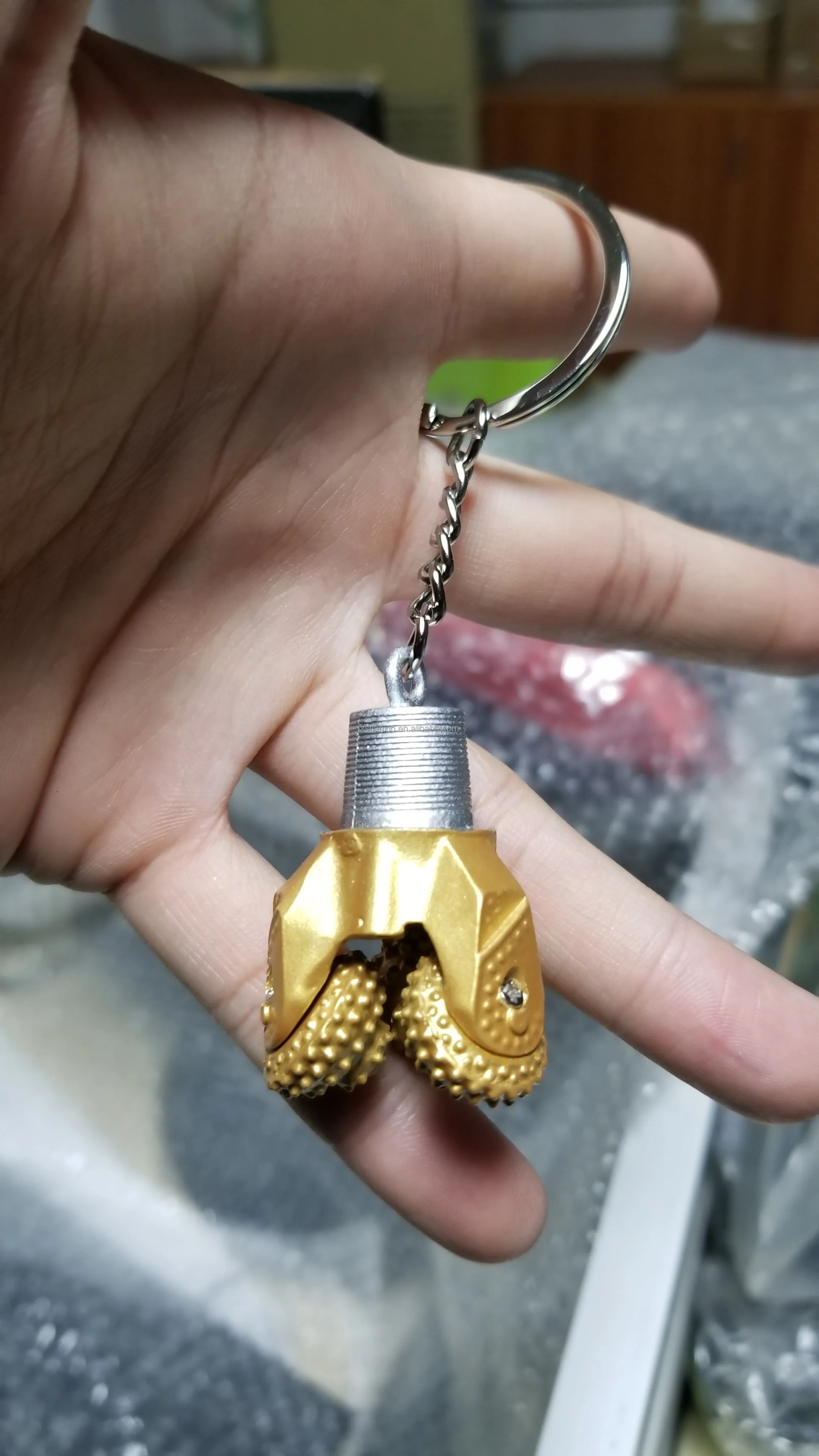Custom Metal 3d Drill Bit Keychain,Tricone Bit Keychain,Aiguille ...