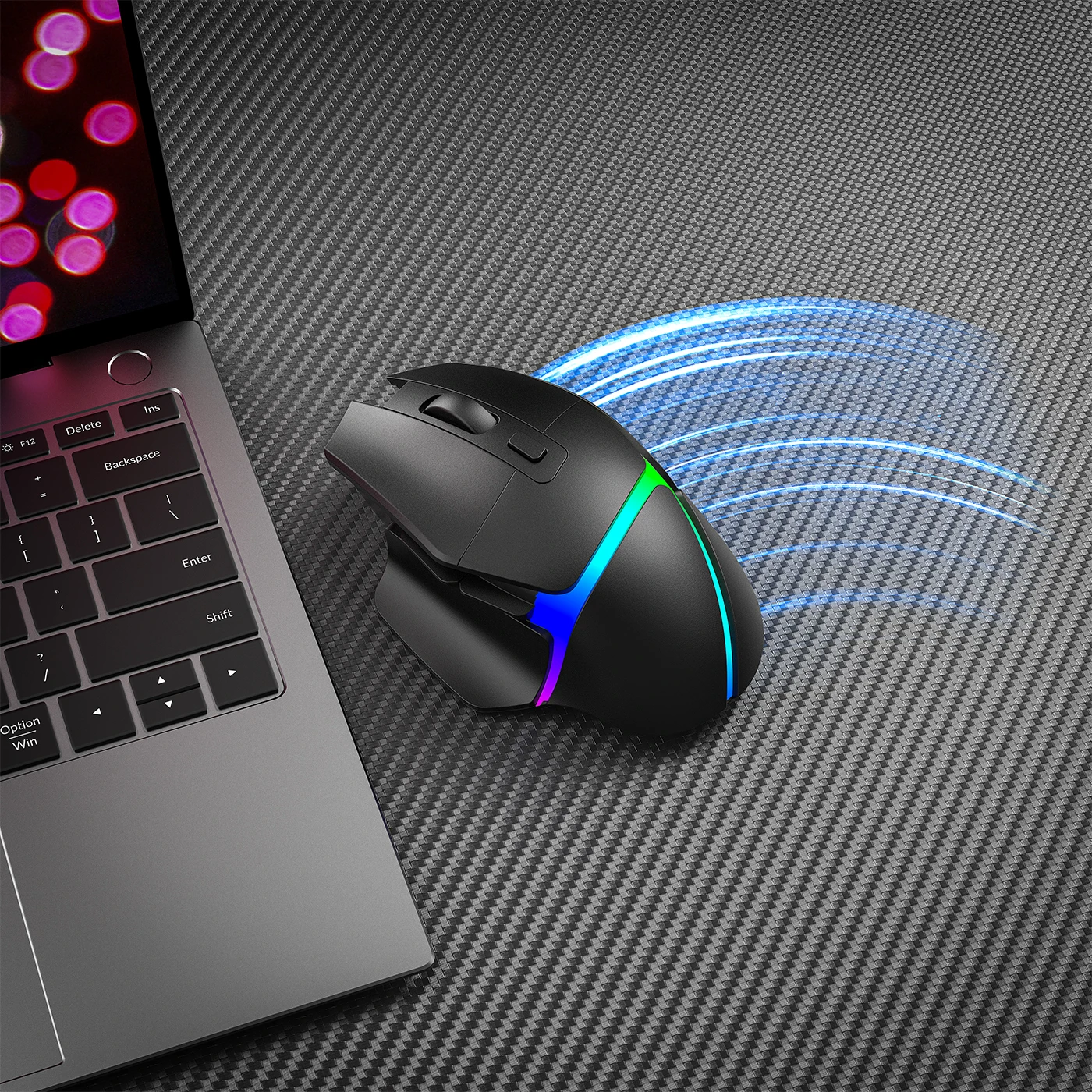 Hot Sale Bluetooth Tri-Mode Gaming Mouse Rechargeable Ergonomic RGB ...