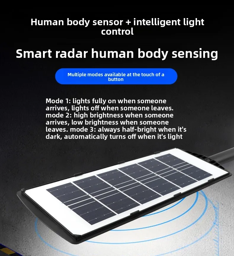 New High Outdoor Street Lamp Garden Lamp Three Wide Angle Super Bright ...