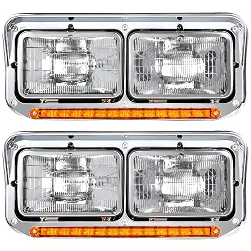Led Drl Headlights Assembly For Kenworth T400 T600 T800 W900 K100 C500 ...