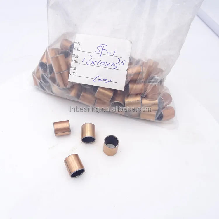 Self-Lubricating Sliding Bushing SF1 DU DX - Oilless Bronze Brass Steel ...