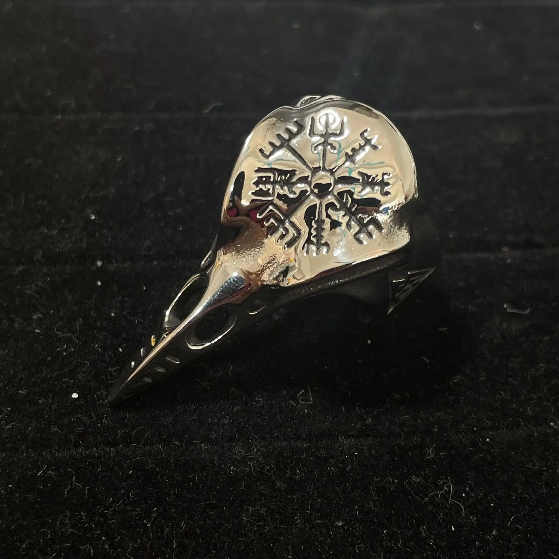 Wholesale Helm of Awe Viking Raven Ring - Celtic Fashion