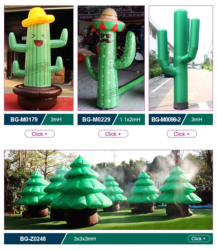 Giant Inflatable Cactus 1.53x1.3x3m Inflatable Cactus Balloon Oxford ...