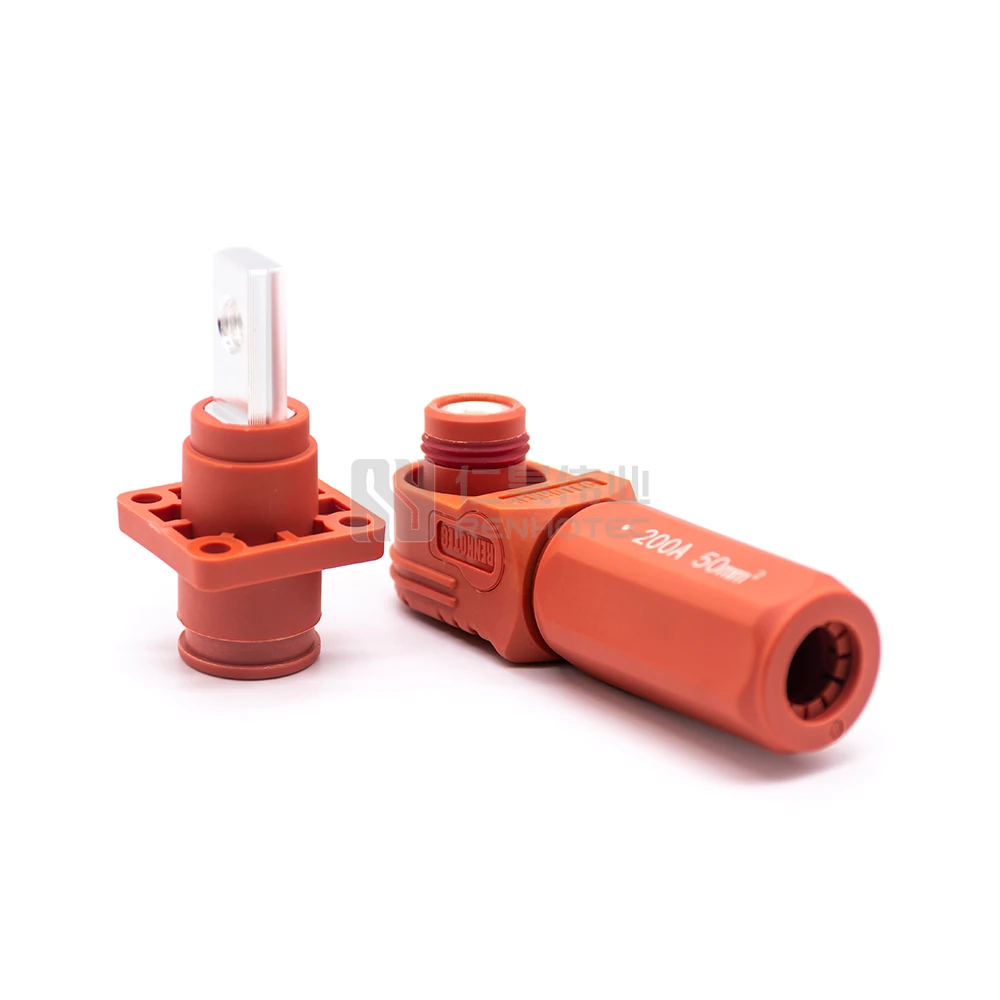 200a Dc Power Connector For Battery Pack Bms 1pos Cable Plug And Panel ...