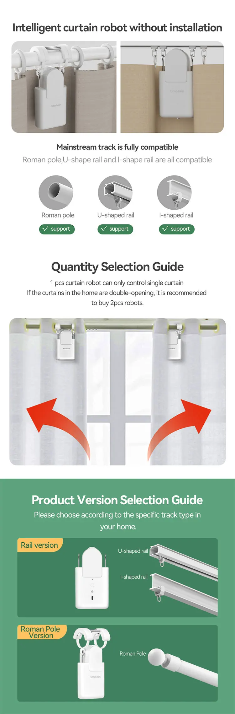 Galime Tuya Smart Wifi Curtain Zigbee Switchbot Motorized Control