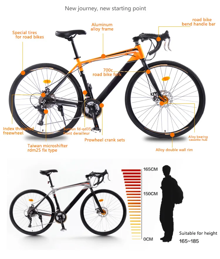 TRIOBLADE Carbon Gravel Bike - 21 Speed Professional Road Bike