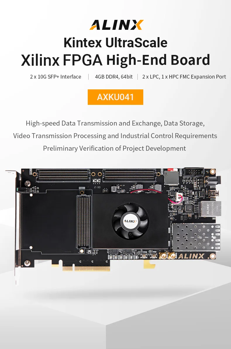 ALINX AXKU041 - Xilinx Kintex Ultrascale+ FPGA Board