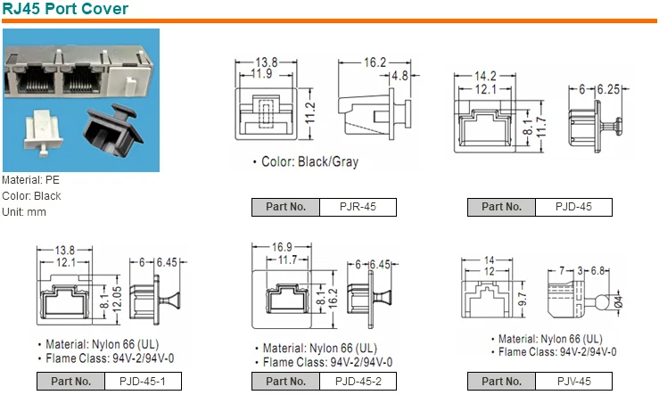 Rj45 Port Cover Rj45 Jack Plug Rj45 Jack Port Dust Cover And Safety Cap ...
