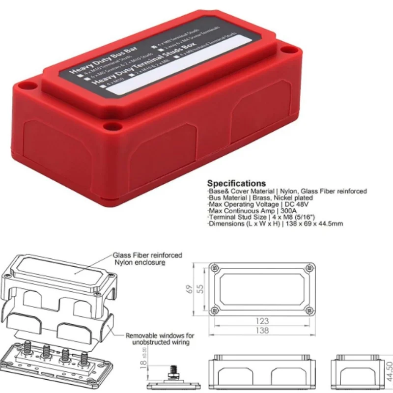 300A Bus Bar - Heavy Duty Power Distribution Module