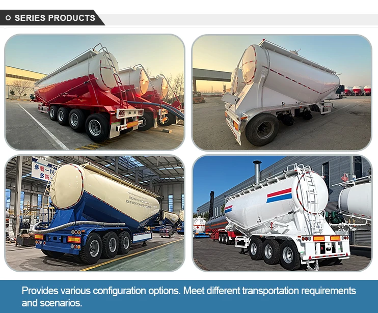 High Quality Powdery Object Cement Flour Tank Transport Truck Powder ...
