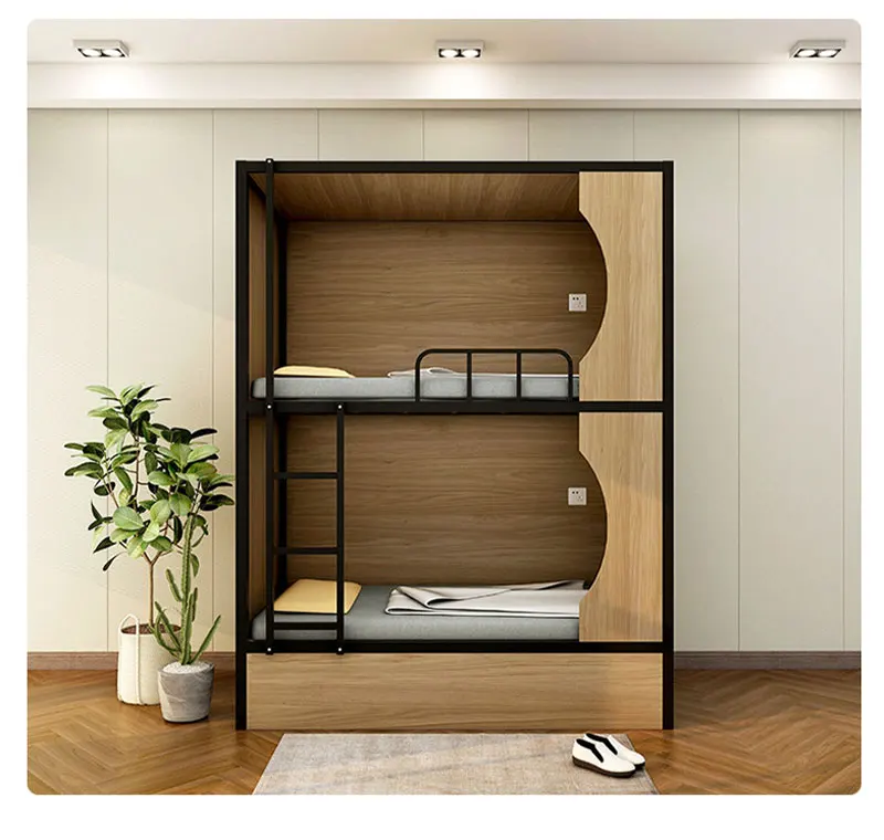 Single Loft Bed with Integrated Desk for Dormitory Use Bunk Bed Ideal ...