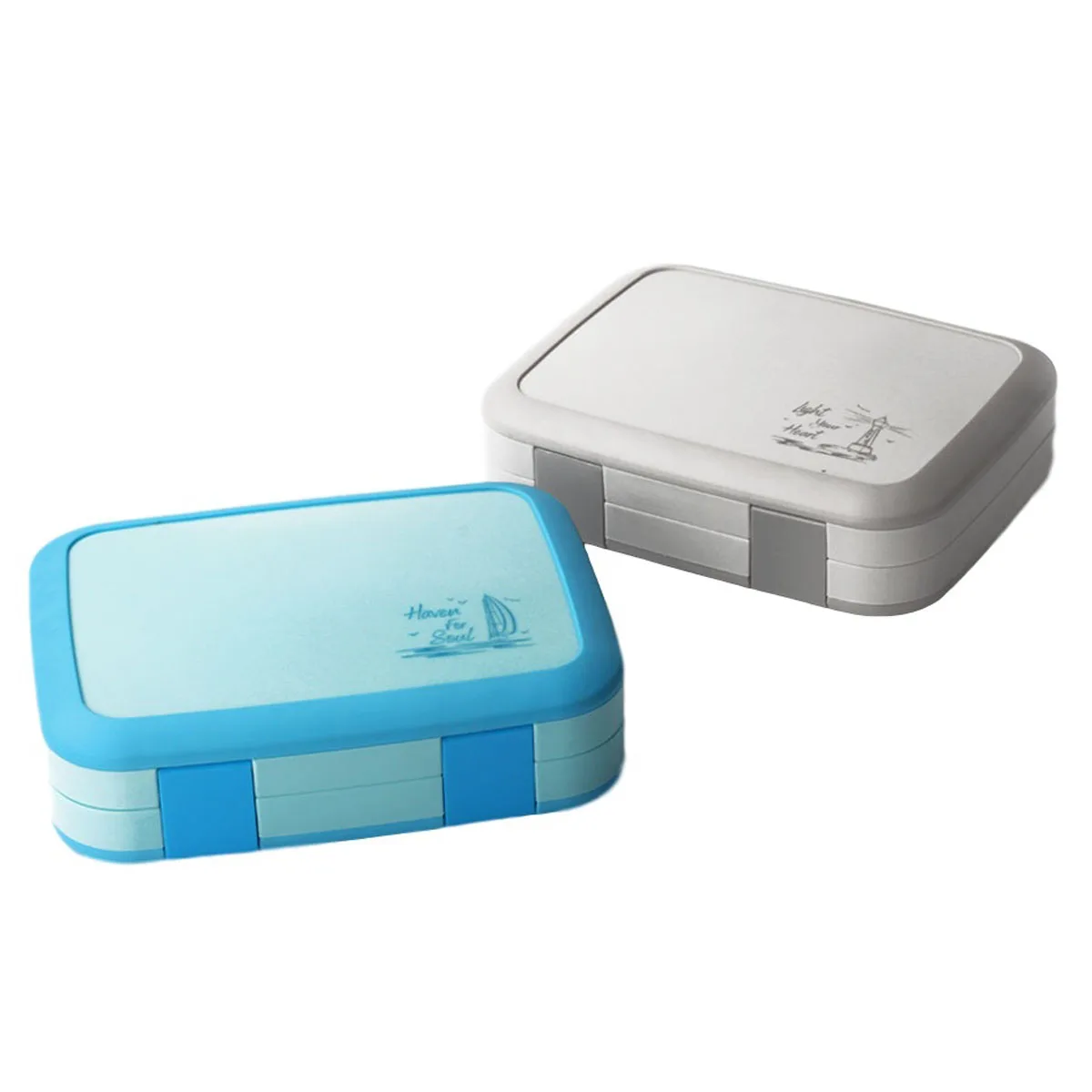 Kids Bento Lunch Box 5 Compartment Bento Box For Kids Divided Lunch ...