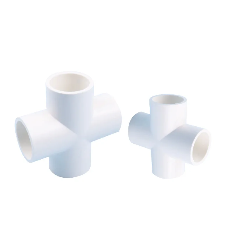 Casting PVC Pipe Fittings Tee Coupling Cross for Water Supply Thread ...