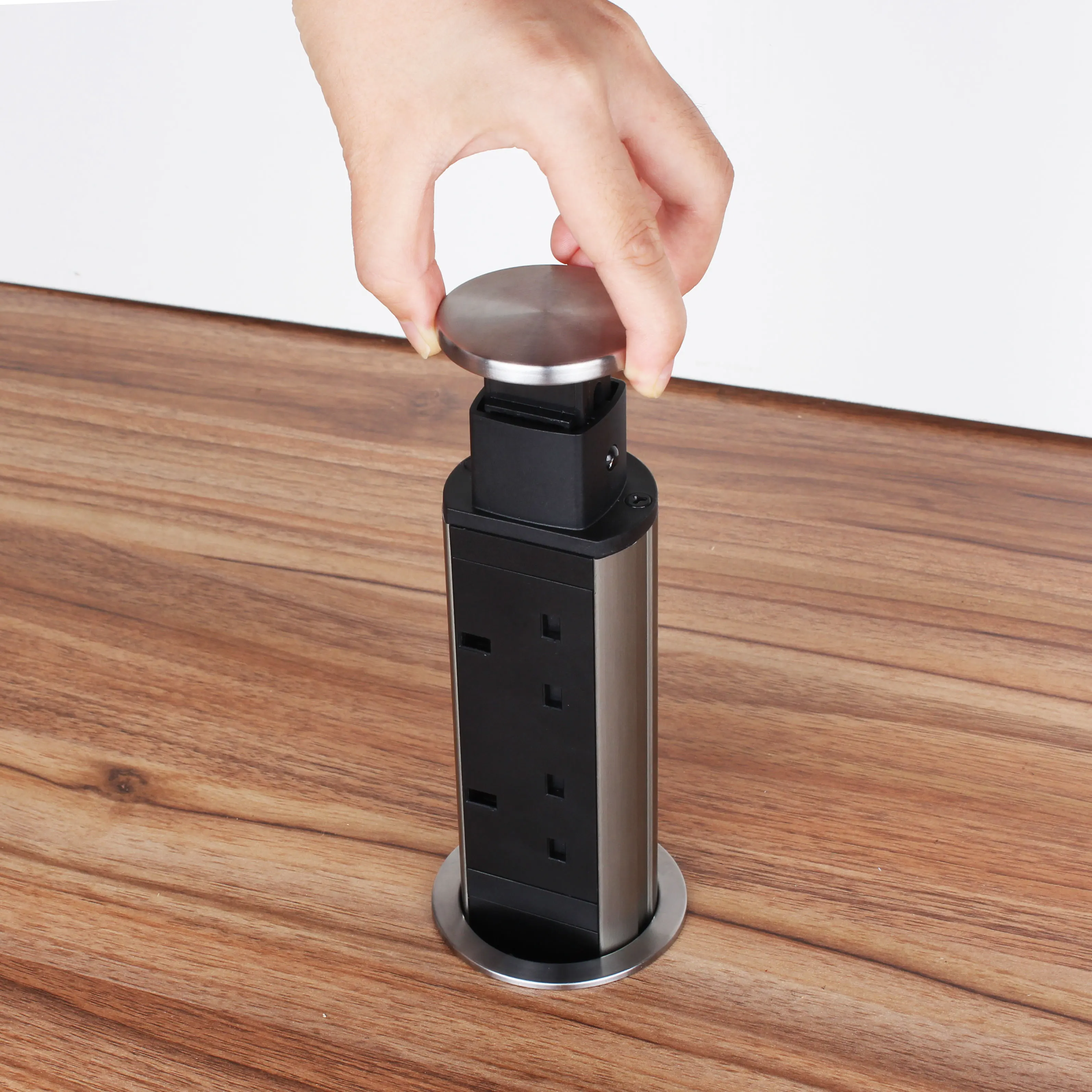 Office Desk Kitchen Island Retraction Socket Outlet 60mm