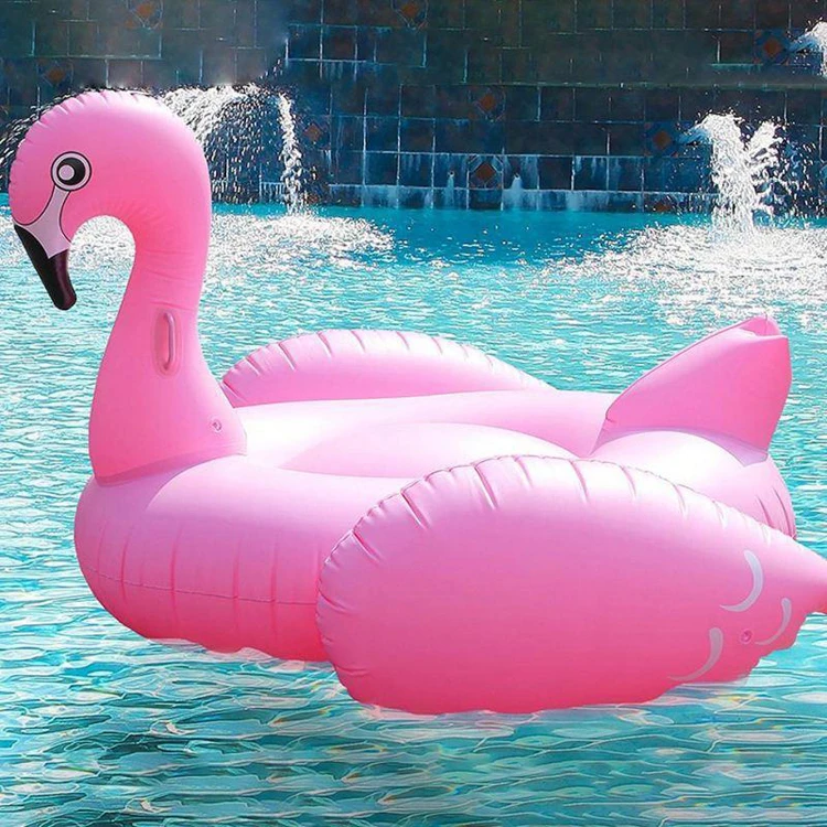 Large Pink Flamingo Inflatable Pool Float For Summer Water Playing ...