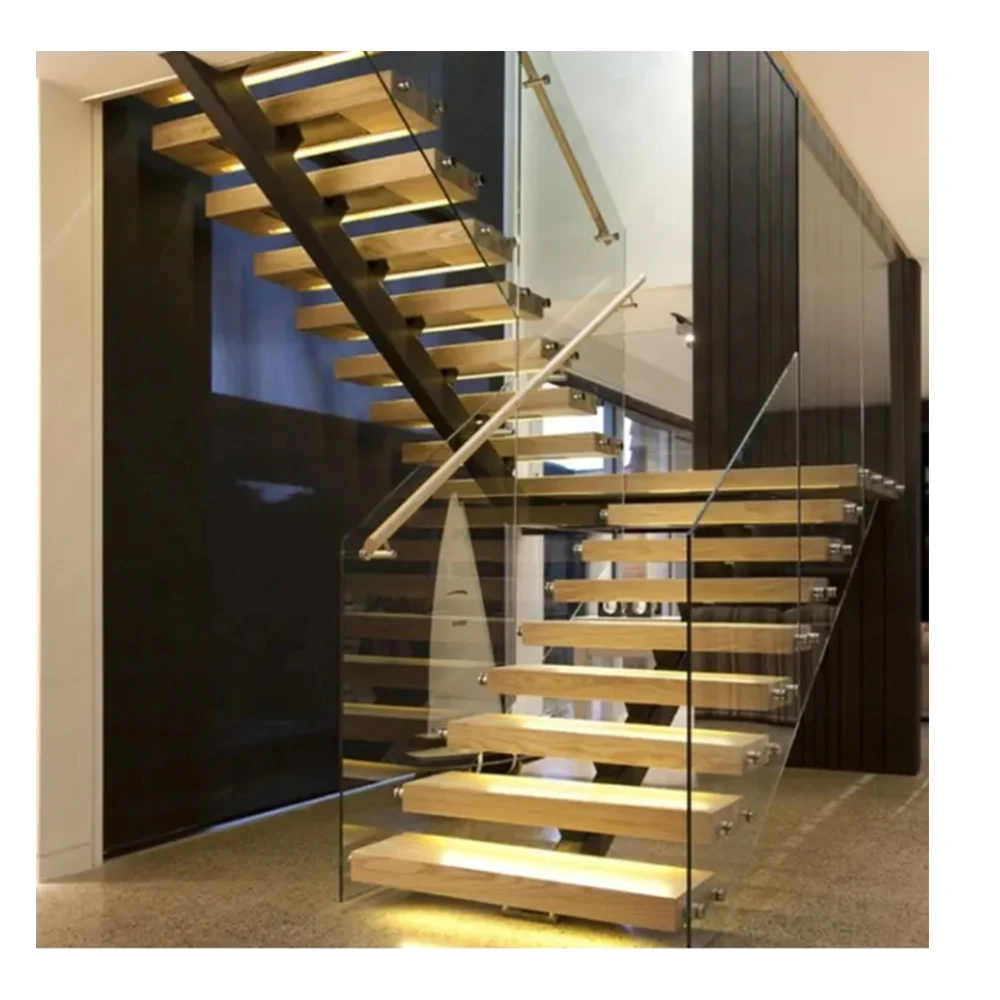 Foshan Factory Prefabricated Modern Luxury Indoor Metal Stairs ...