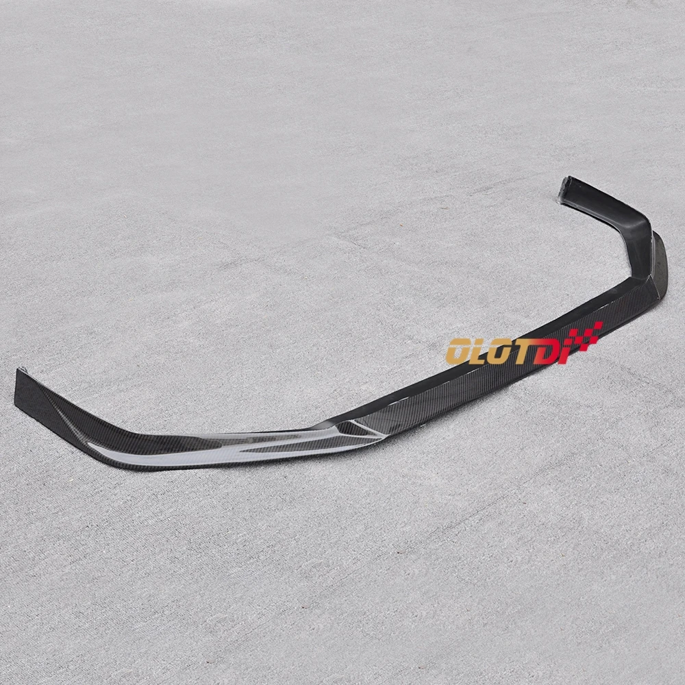 Carbon Fiber V Style Front Bumper Lip Chin Spoiler Front Splitter For ...