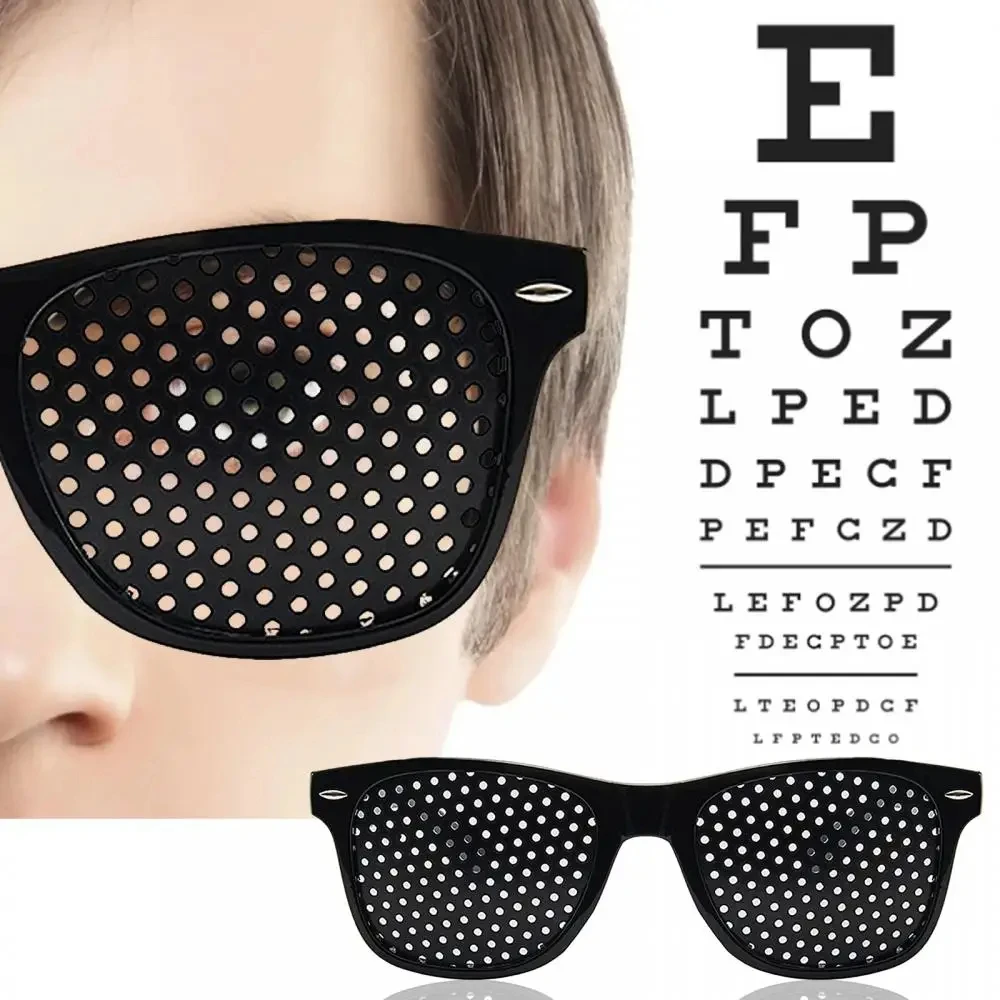 Improve Pinhole Glasses With Holes Black Vision Care Pinhole Eye ...
