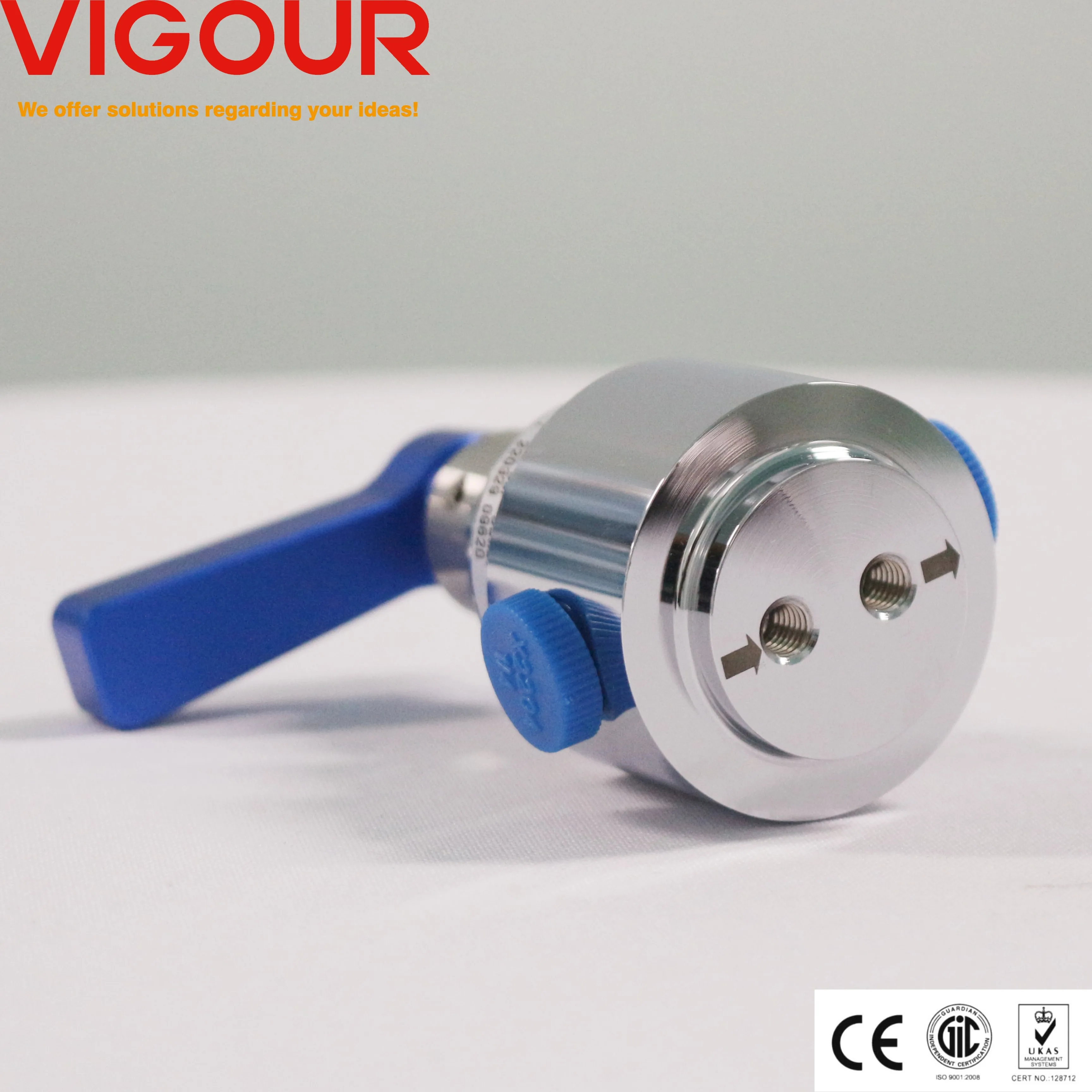 VIGOUR Brand Manual High Pressure Diaphragm Valves SS316L Max 300 BAR ...