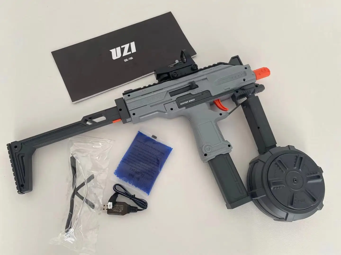 2022uzi Electric Gel Blaster Ball Water Gun Tiktok Same Style - Buy Uzi ...