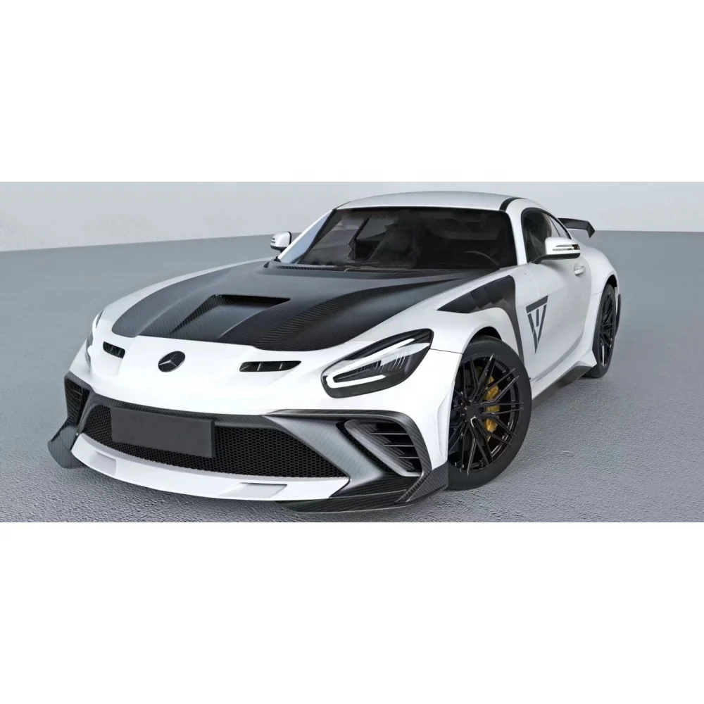 Rbt Style Carbon Fiber Front Hood Bonnet Fit For Mercedes Benz Amg Gt ...