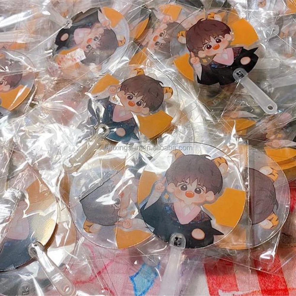 Custom Kpop Picket Hand Fans Double Sides K-pop Customize Yourself ...