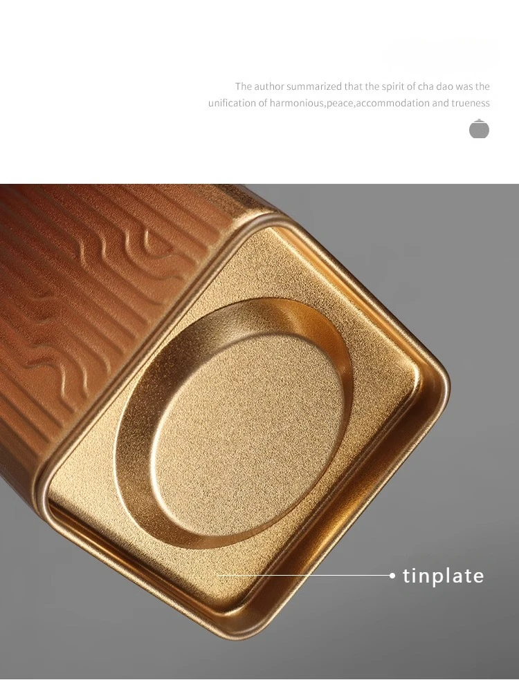 Custom 55*55*65mm Empty Tin Cans Small Square Metal Tea Coffee Tin Box ...