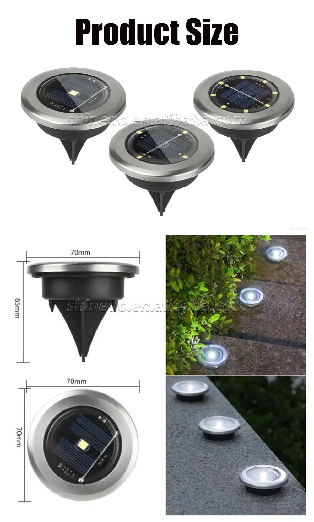 LED Solar Disk Light - Durable, Efficient Outdoor Lighting