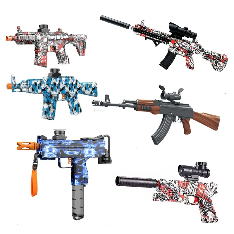 Gun Pistol Spray Airsoft Metal Splatter Ball Bb Accessories Ak 47 Soft ...