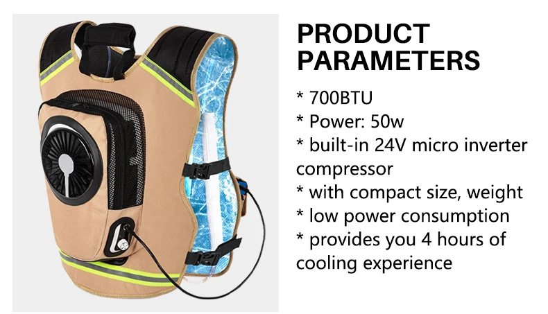 Wearable Air-conditioning Suit for Building Site Farming Portable ...