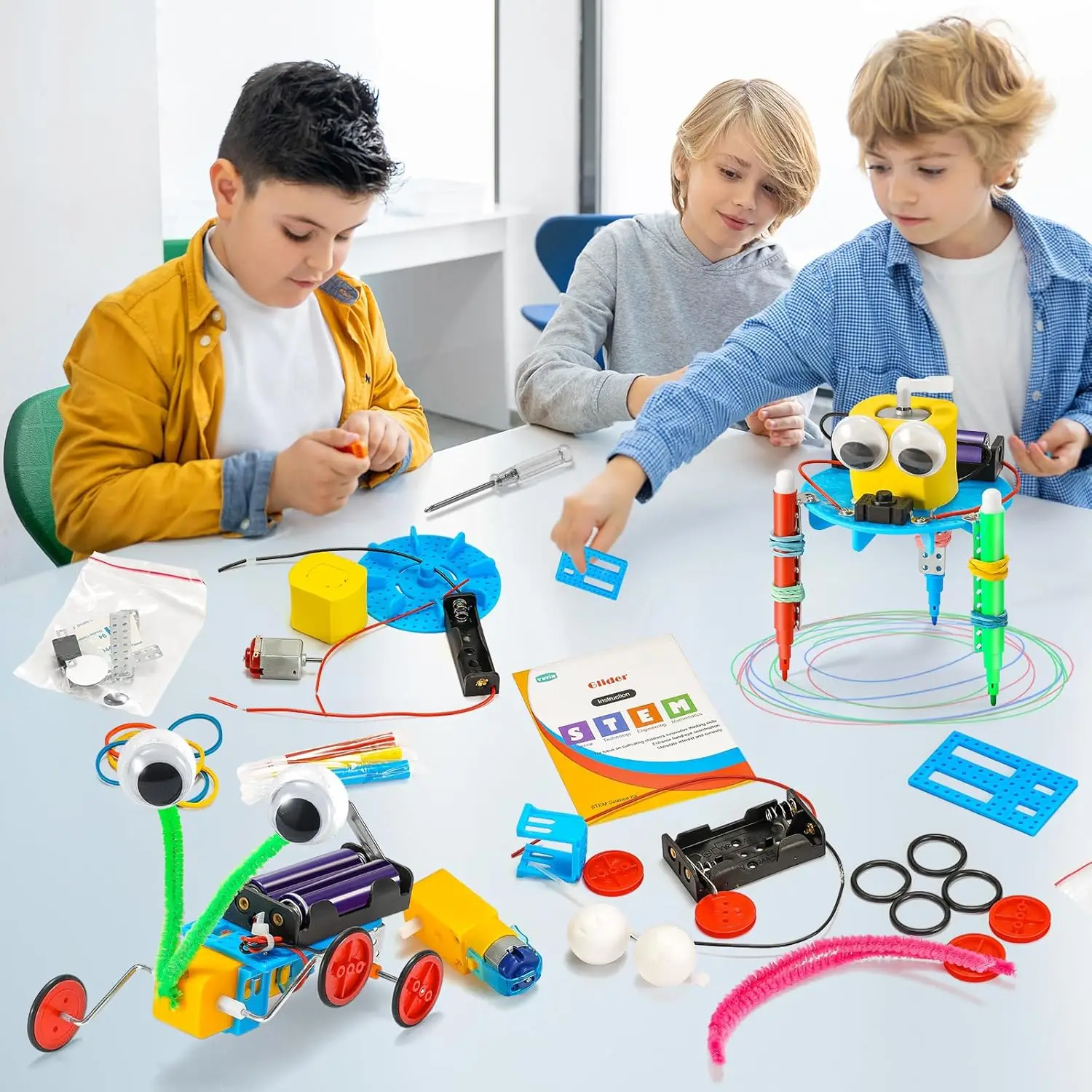 STEM Learning Toys - DIY Robotic Science Kits for Ages 8-12