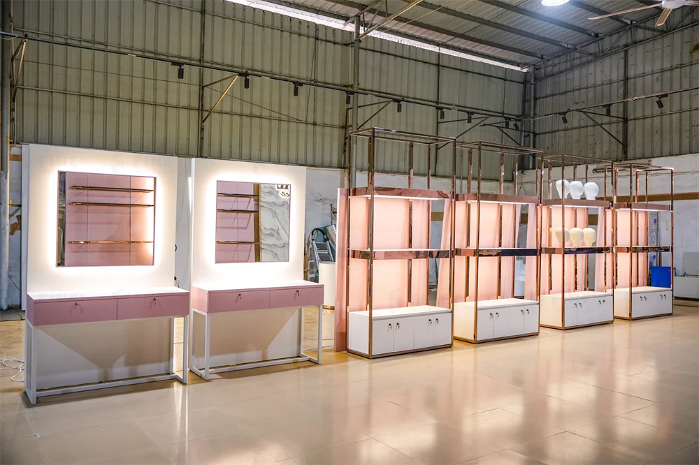 Modern Light Wig Display Rack - Elevate Your Wig Shop