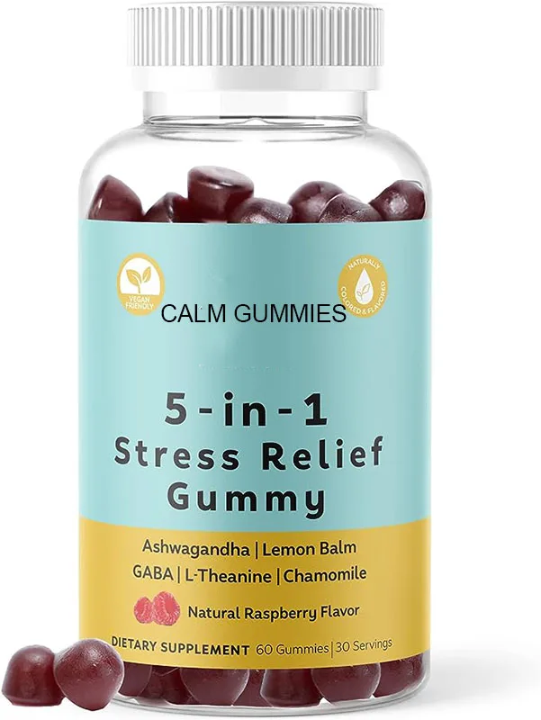 5-in-1 Calm Gummies for Adults - Stress Relief & Energy