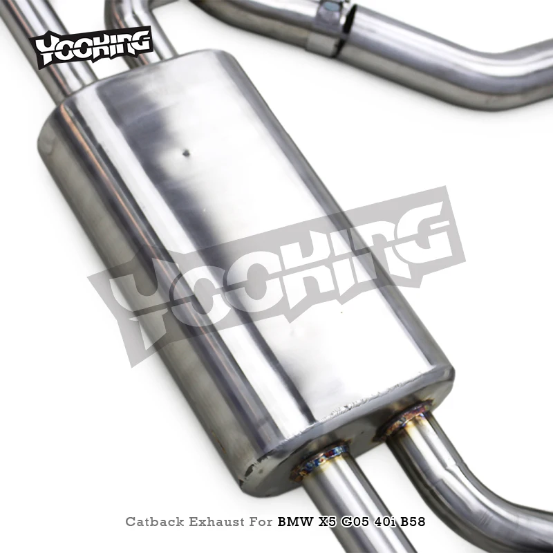 OEM Stainless Steel Exhaust Pipe for BMW X5 X6 F15 G05 G06 40i 40e B58 ...