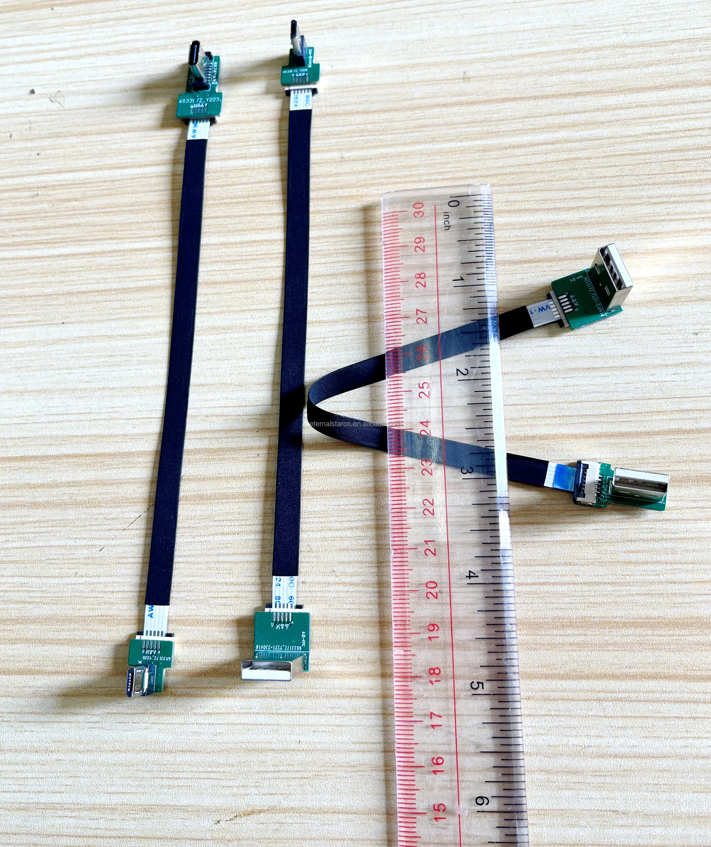 High Quality 40G 100W Ultra-Flexible Flat USB 3.1 Type C Cable 100% ...