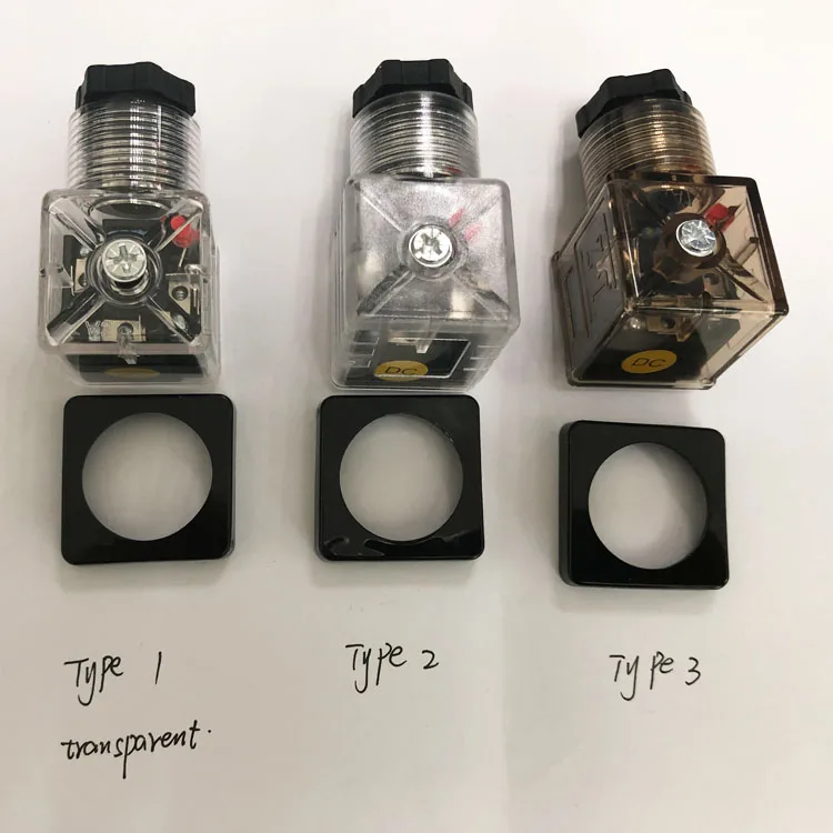 DIN 43650 Form C Water Solenoid Valve Connectors with Deutsch DT Molded ...