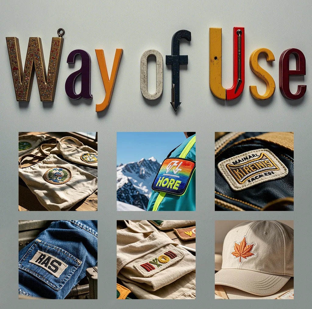 LU Custom Brand Designer PVC Embroidery Patches for Clothing