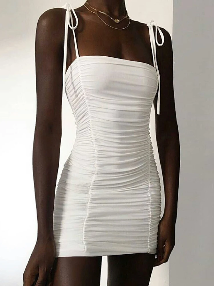 Wholesale Ruched Slinky Sexy Bodycon Prom Dresses Mini Dress With ...