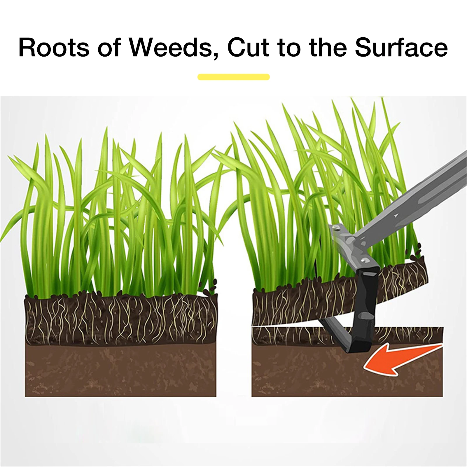 Scuffle Hoe - Efficient Weeding Tool for Garden Success