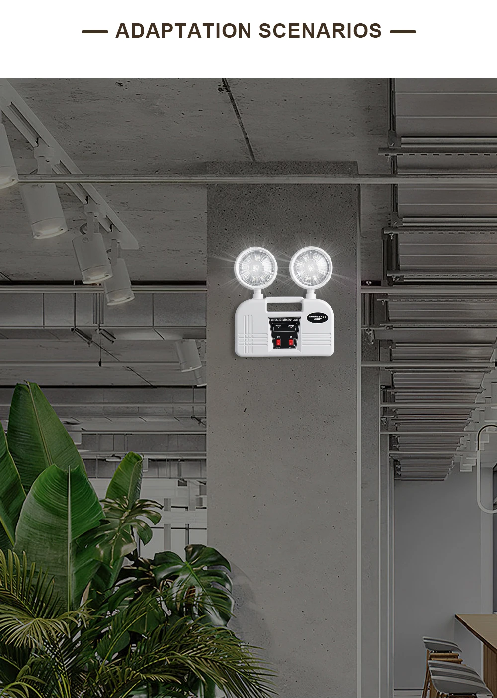 Brightest Accumulator Automatic Emergency Light Led Charge Two Heads ...