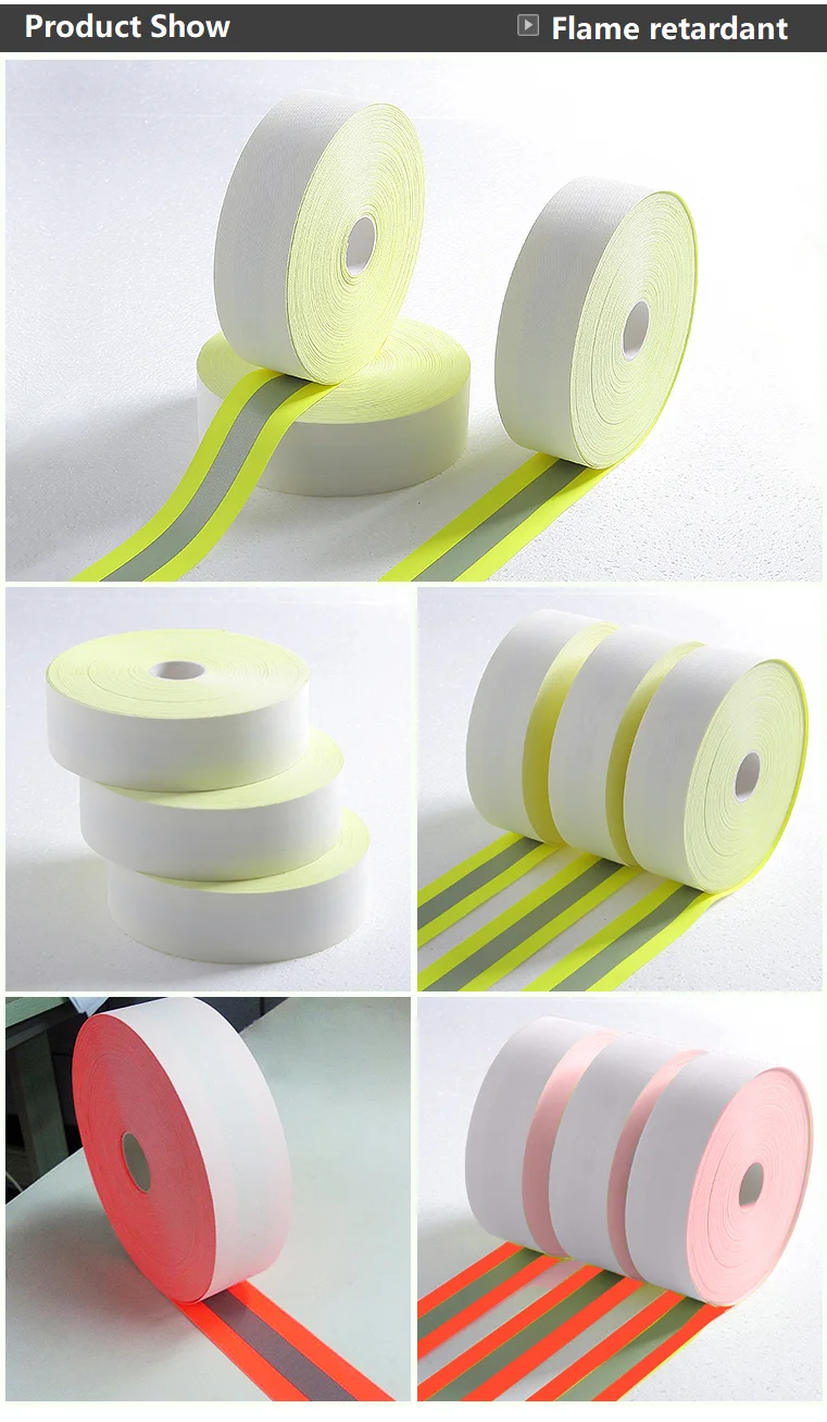 High Vis Firefighter Workwear Fluorescent Yellow FR Fabric Sew on Strip ...