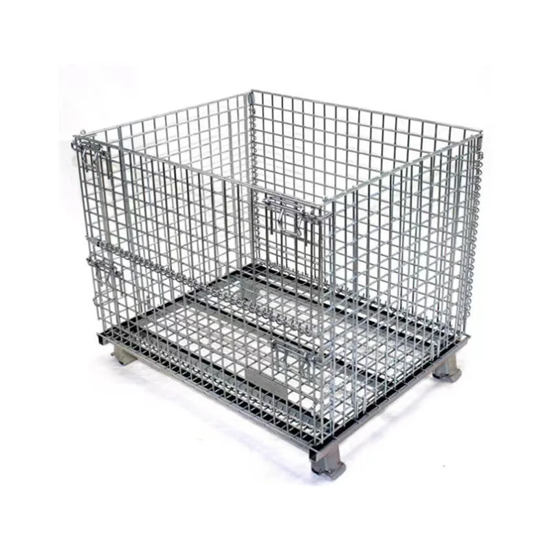 Portable Stackable Steel Wire Mesh Pallet Cage Steel Cages For Storage ...