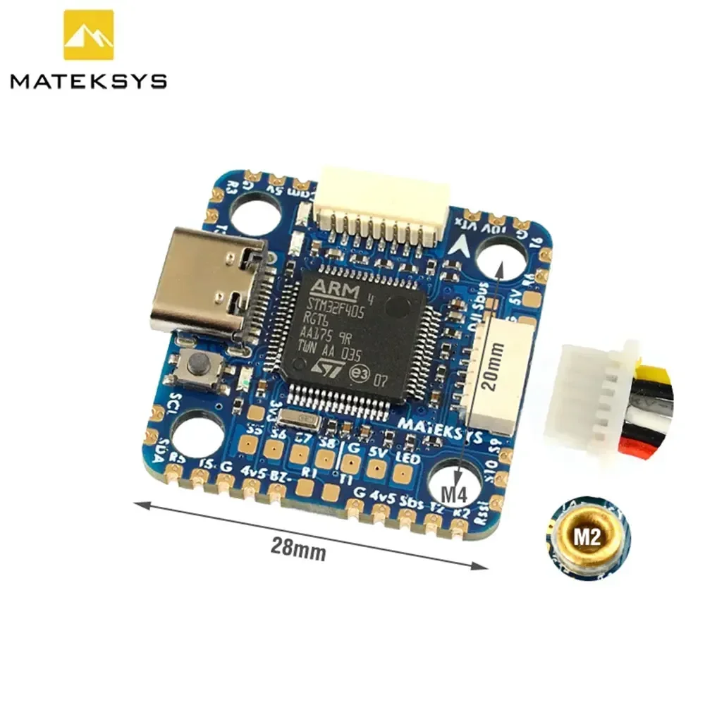 Matek System F405-MINI TE Flight Controller RC Racing Drone for DJI VTX ...