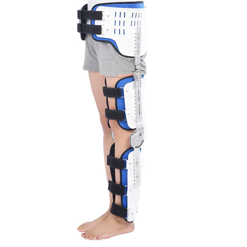 Adjustable Leg Brace Orthosis Hip Knee Ankle Foot Fixation Support ...