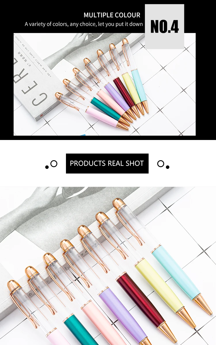 2021 Chunky Coarse Fat Empty Tube Ballpoint Pen Rose Gold DIY