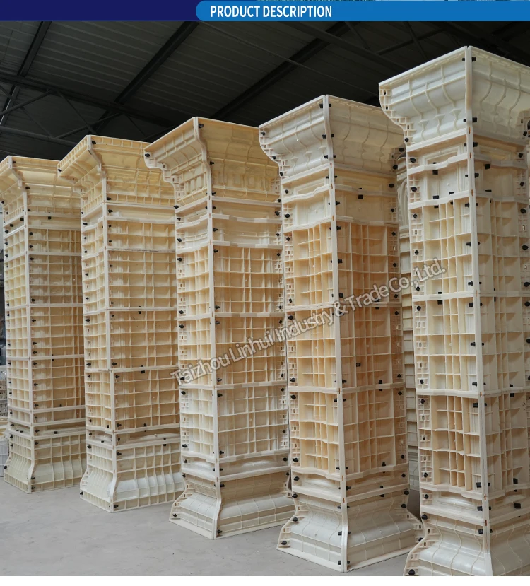 ABS Plastic Concrete Roman Pillars Column Mold for Sale 30-60cm Roman ...