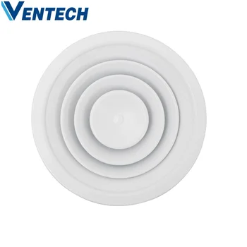 Ventech Hvac System Aluminum Circular Ceiling Air Outlet Diffuser With ...