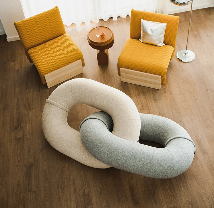 Modern Minimalist Designer Creative Chain Sofa Model Room Home ...